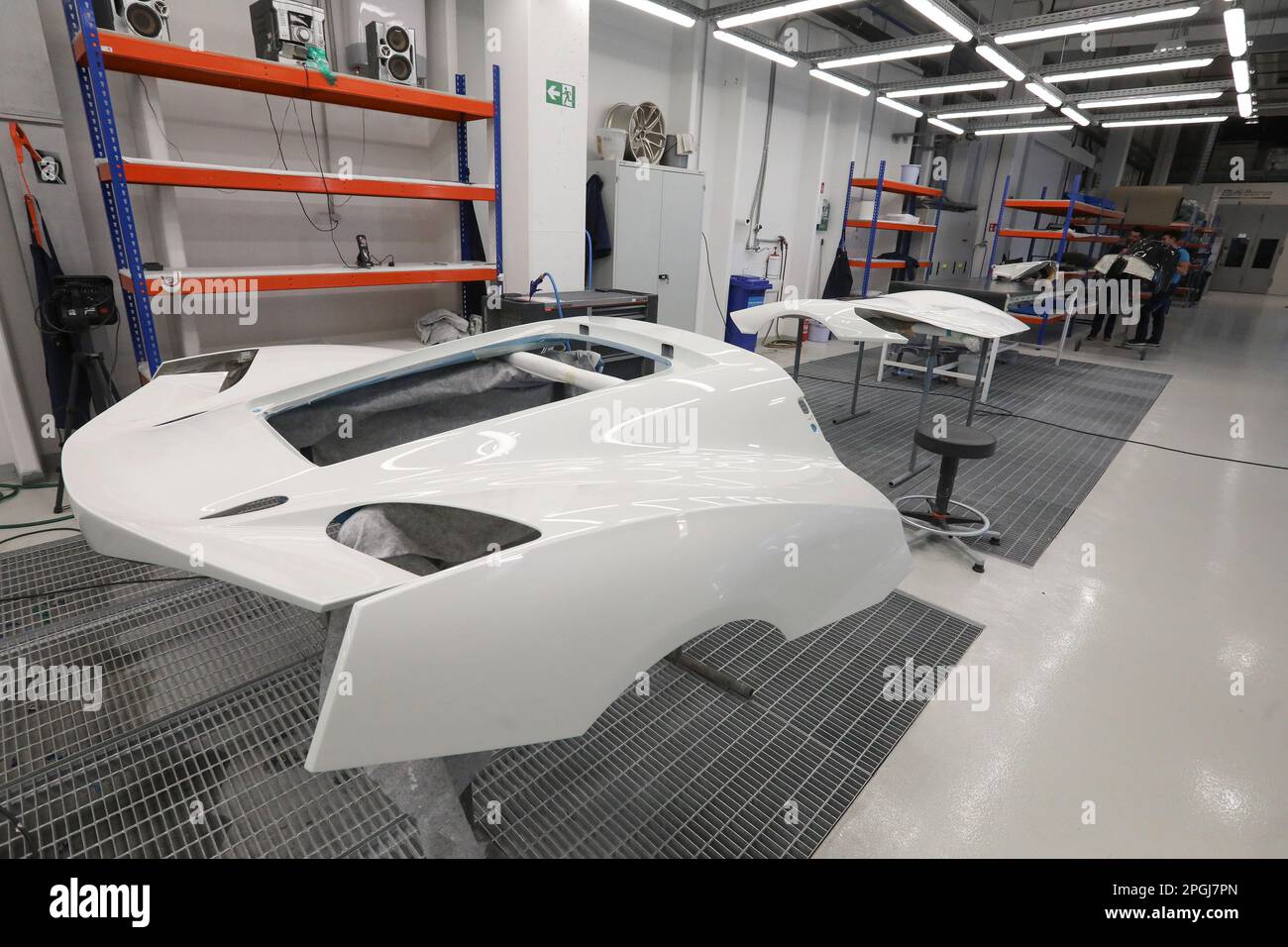 Assembly line producing Electric Hyper car Rimac Nevera is pictured at ...