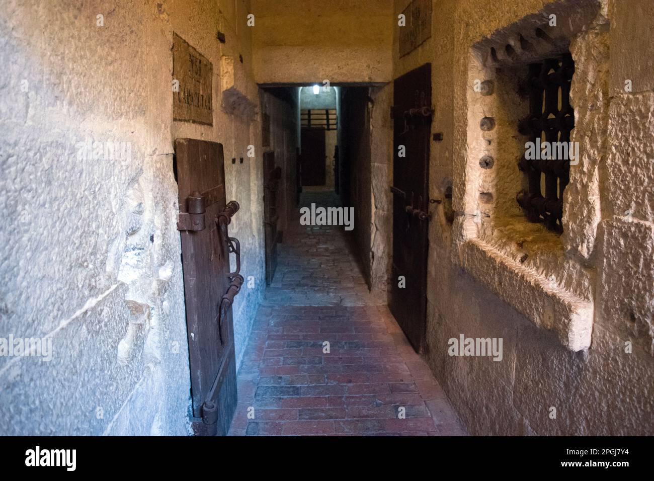 The Old Prisons located inside the Doge’s Palace, Venice, Italy ...