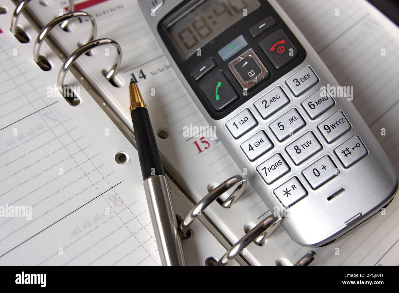 Telephone diary hi-res stock photography and images - Alamy