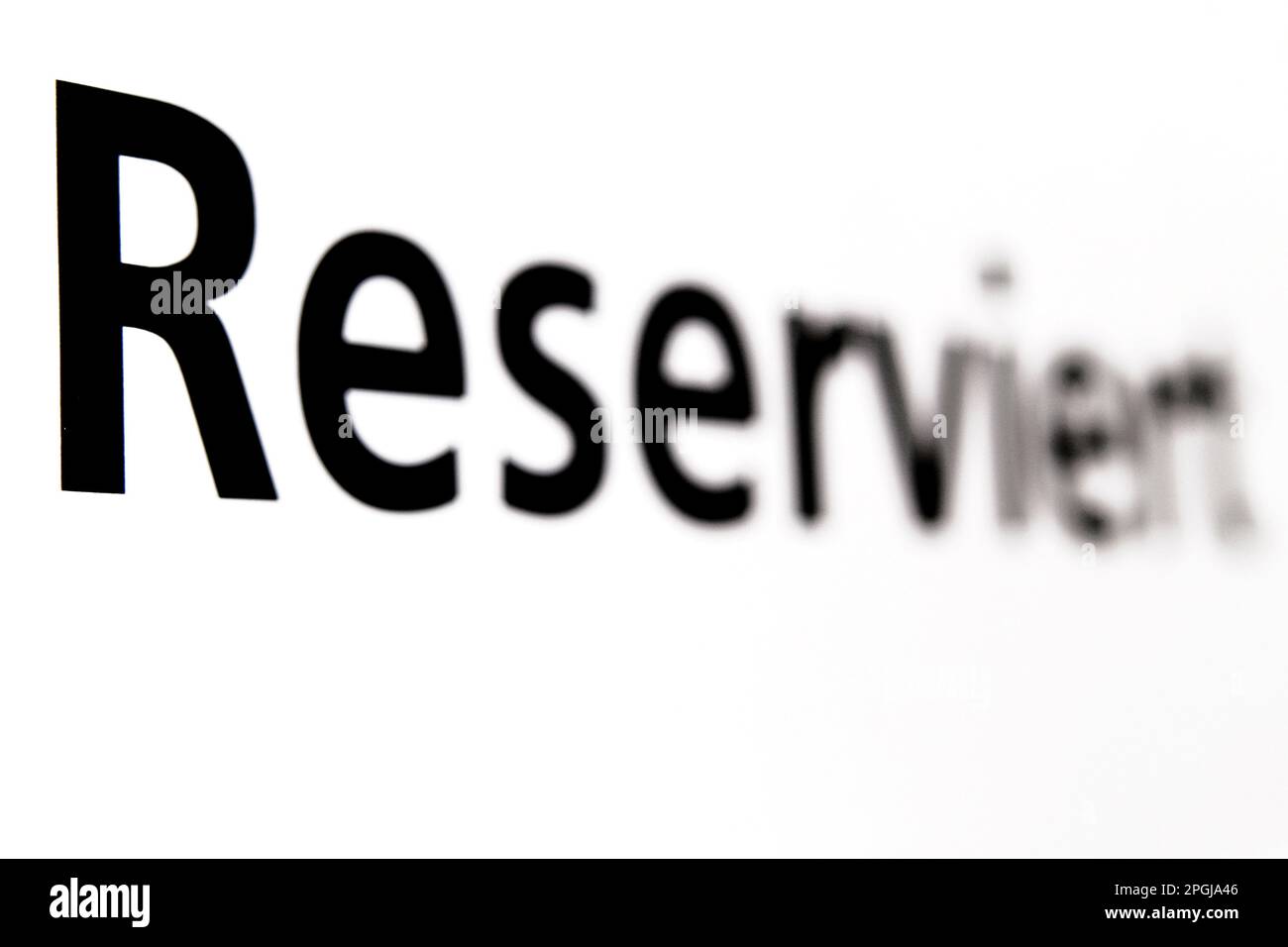 Reserviert Cut Out Stock Images & Pictures - Alamy