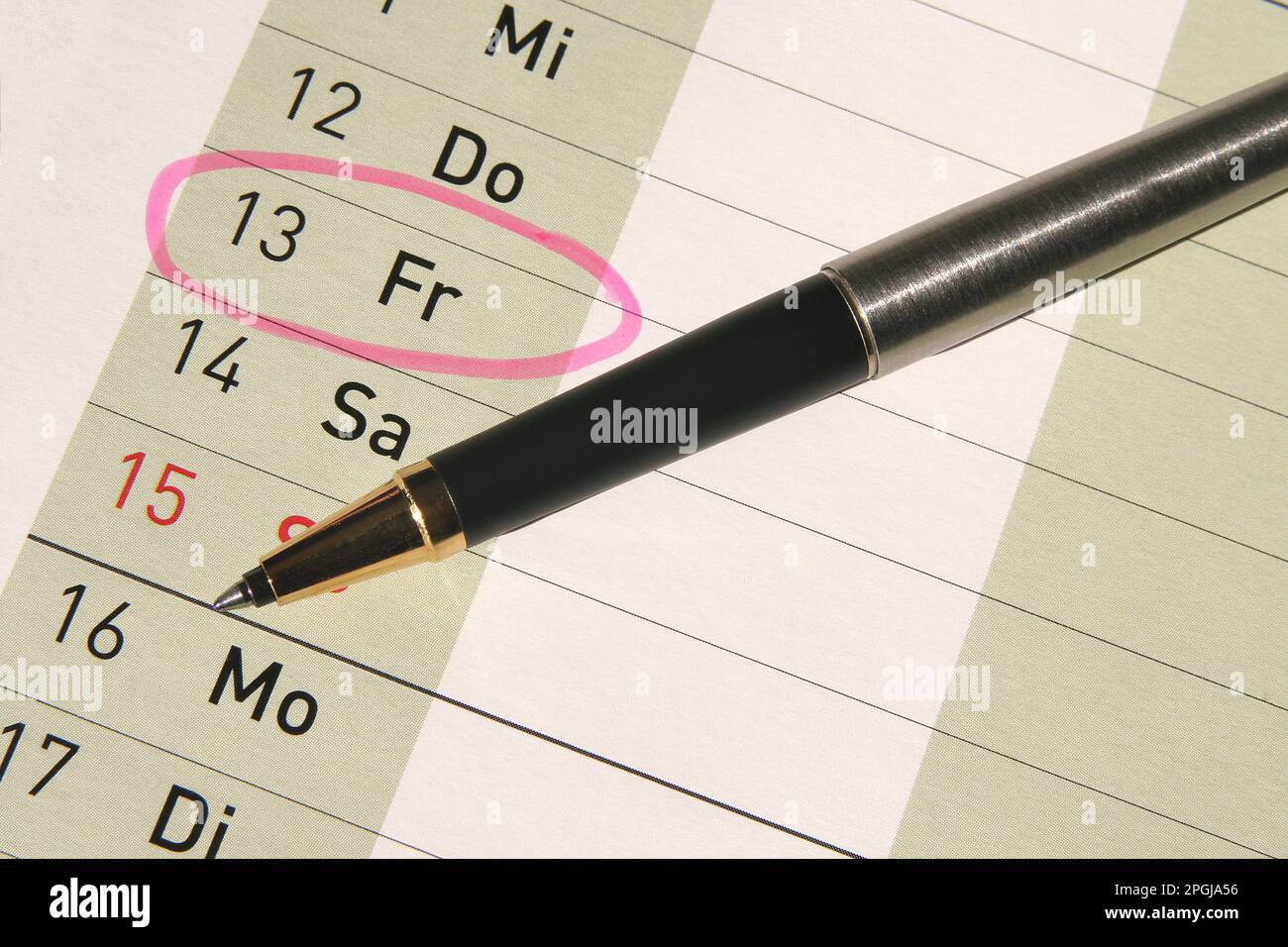 Marking off calender hi-res stock photography and images - Alamy
