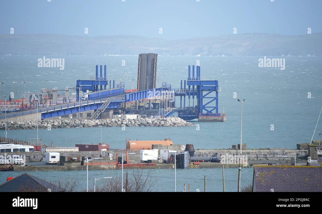 The Port of Holyhead in Anglesey, North Wales. Picture date: Thursday ...
