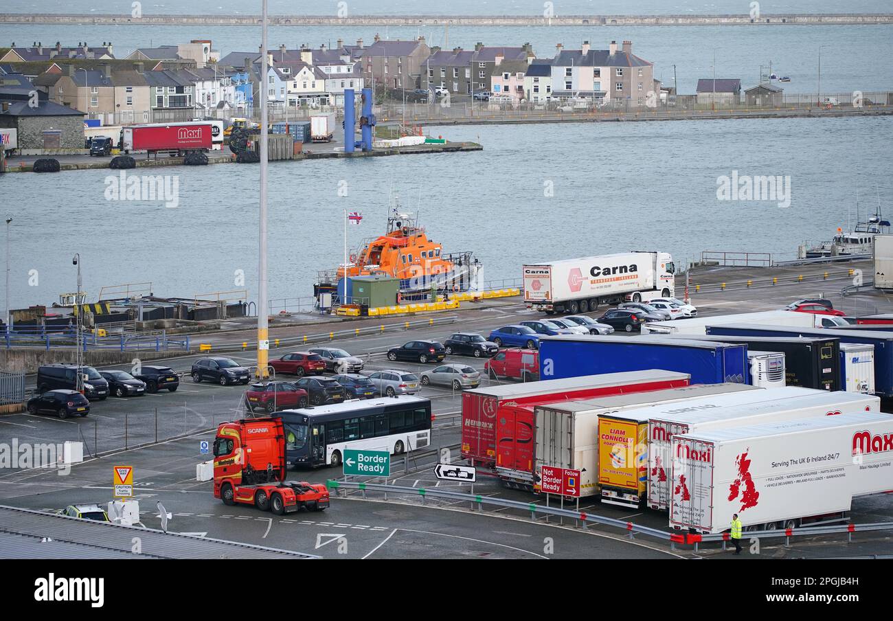 The Port of Holyhead in Anglesey, North Wales. Picture date: Thursday ...