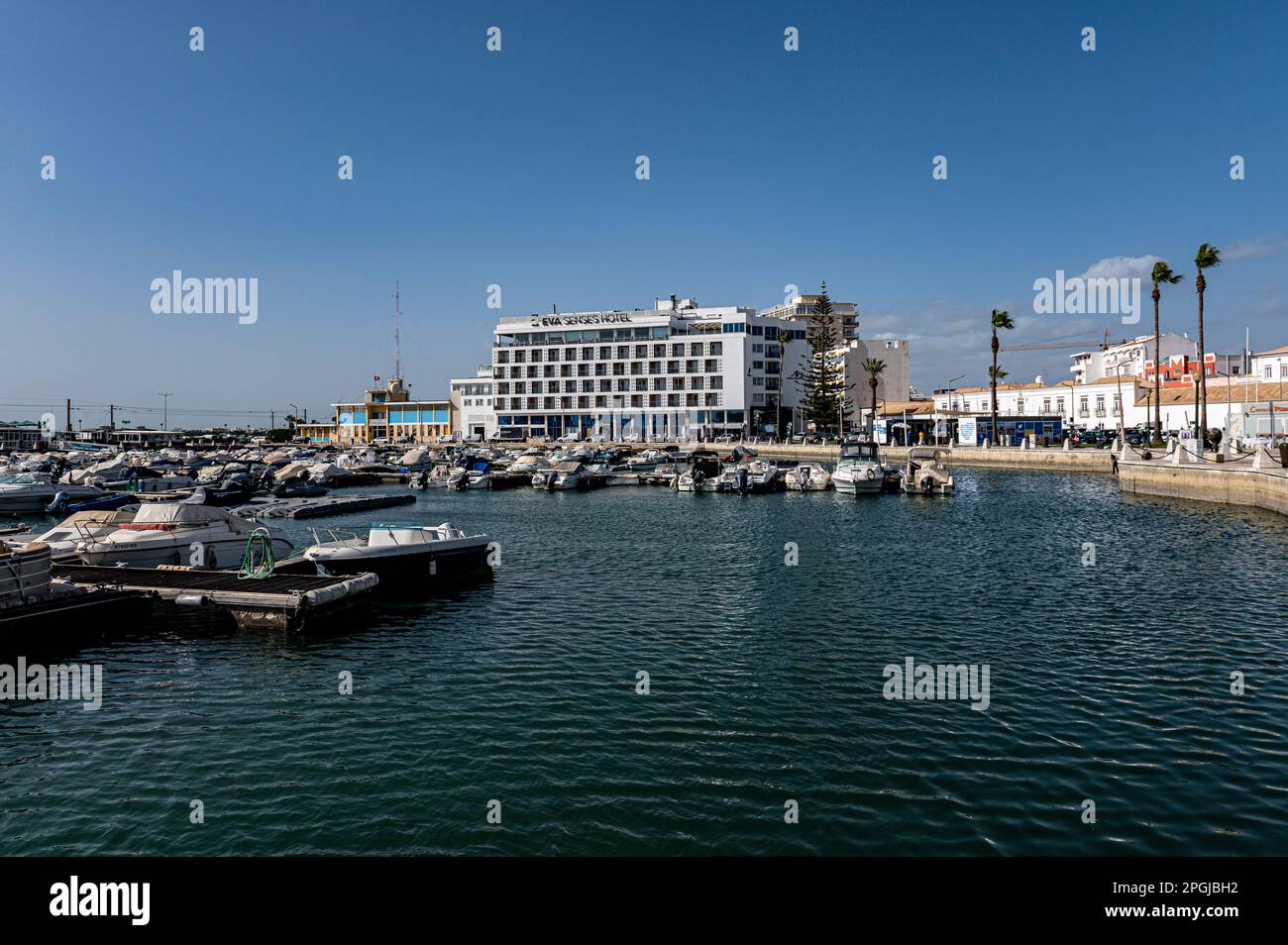 Marina boats harbour faro hi-res stock photography and images - Alamy
