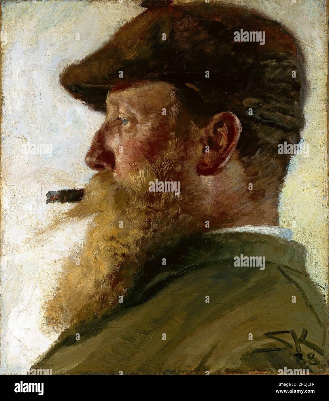 Christian Krohg 1888 by Peder Severin Kroyer Stock Photo - Alamy