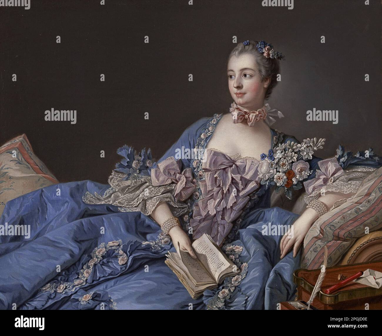 Madame de Pompadour (Jeanne-Antoinette Poisson; 1721-1764) circa 1758 ...