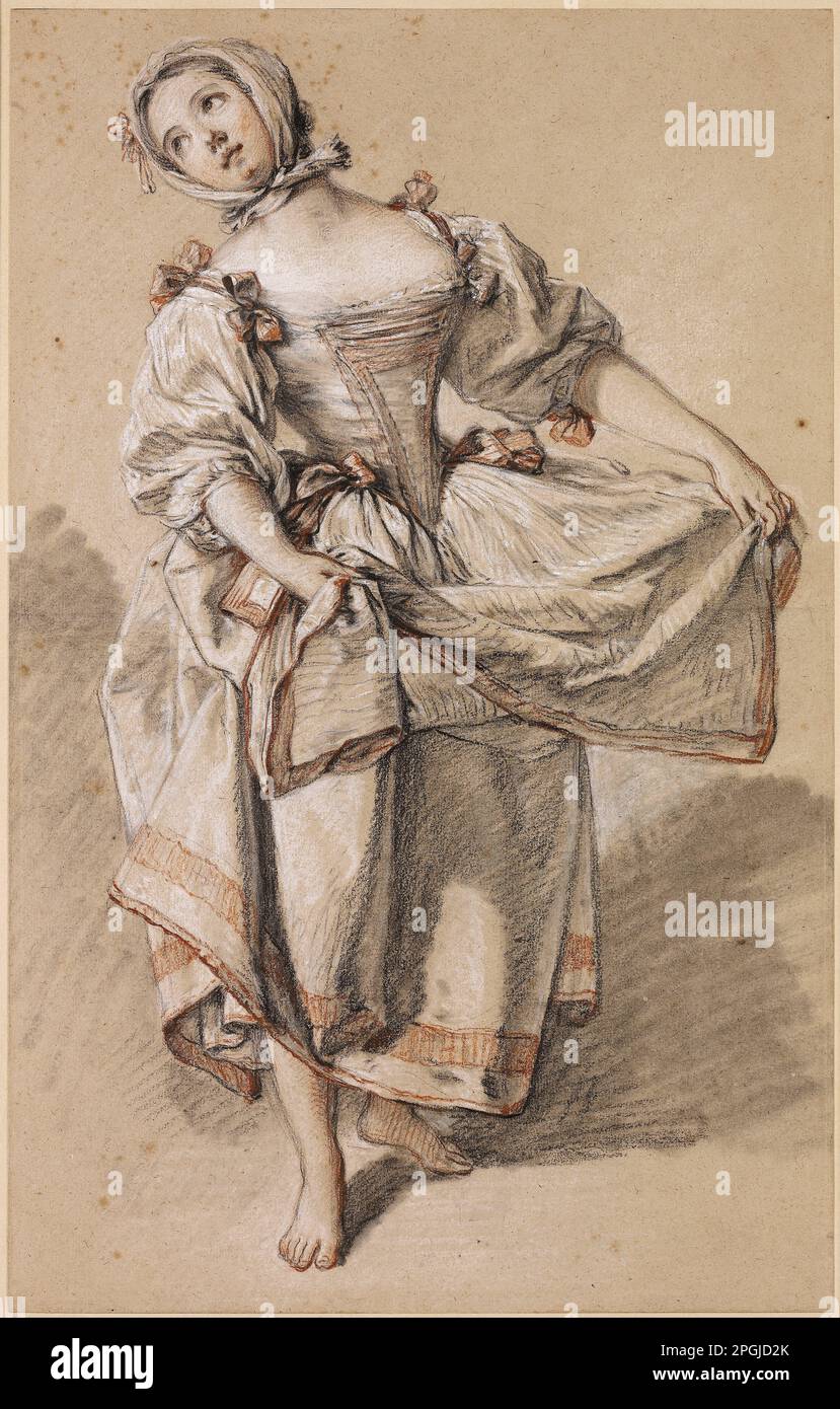 Young Country Girl Dancing 1765 - 1770 by Francois Boucher Stock Photo ...