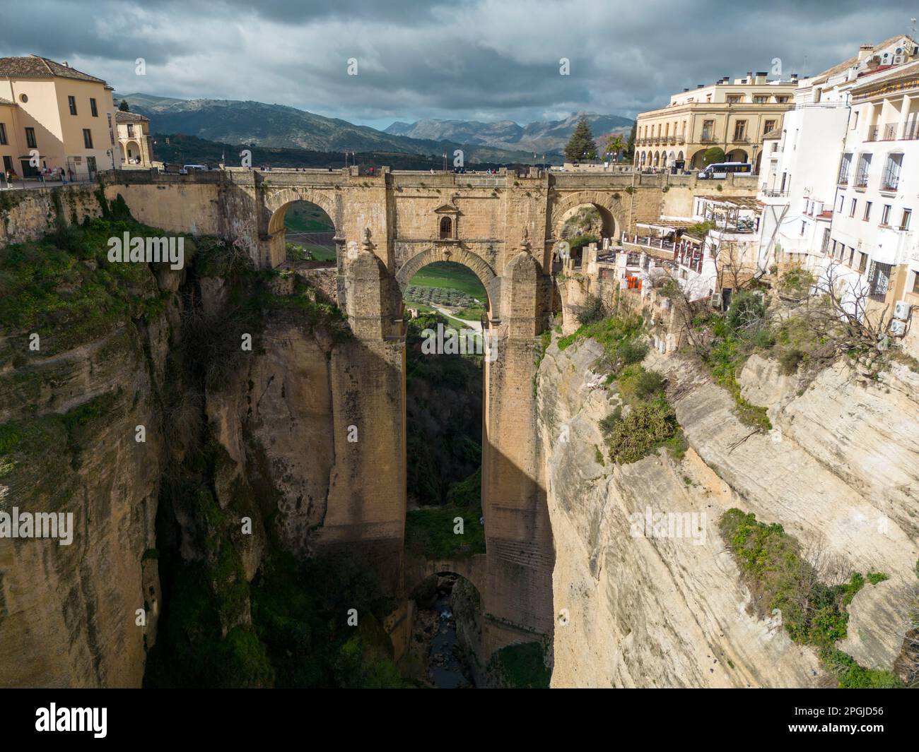 Aerial ronda bridge hi-res stock photography and images - Alamy