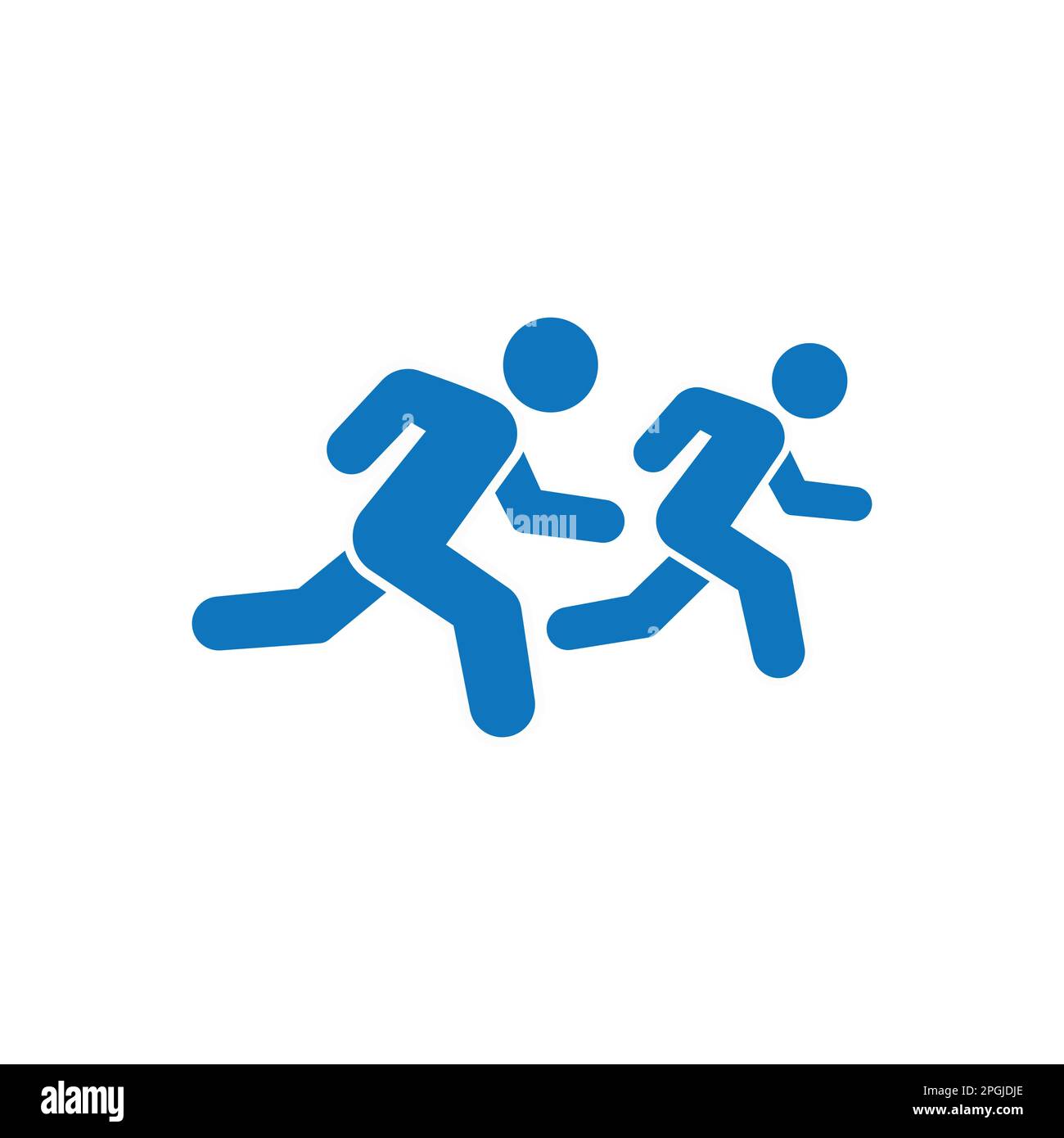 Running Icon Simple Design Stroke Outline Style Line Vector Isolate