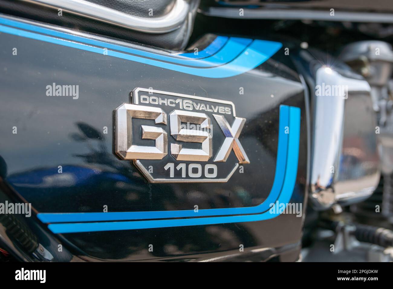 Suzuki GSX1100 side panel Stock Photo - Alamy