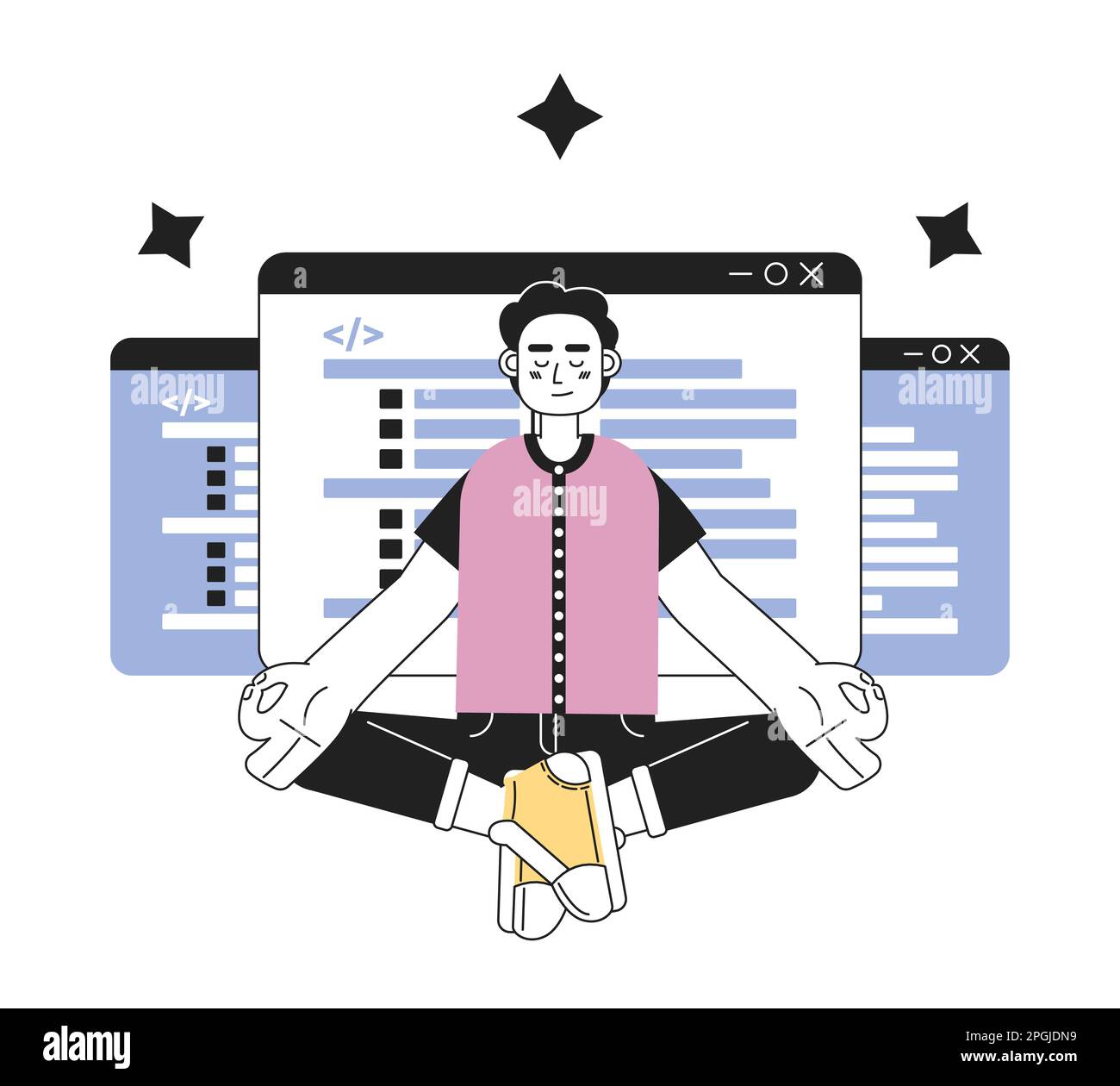 Become programmer expert line concept vector spot illustration Stock ... Become programmer expert line concept vector spot illustration Stock ...