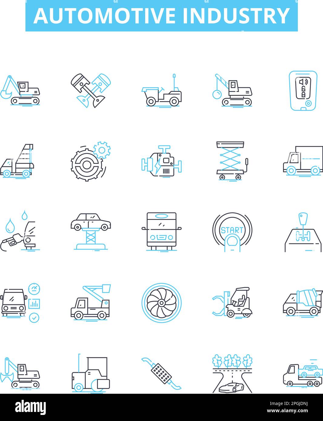Automotive industry vector line icons set. Vehicles, Autos, Cars ... Automotive industry vector line icons set. Vehicles, Autos, Cars ...