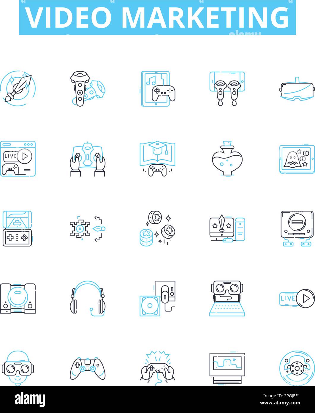 Visual content symbols Stock Vector Images - Alamy