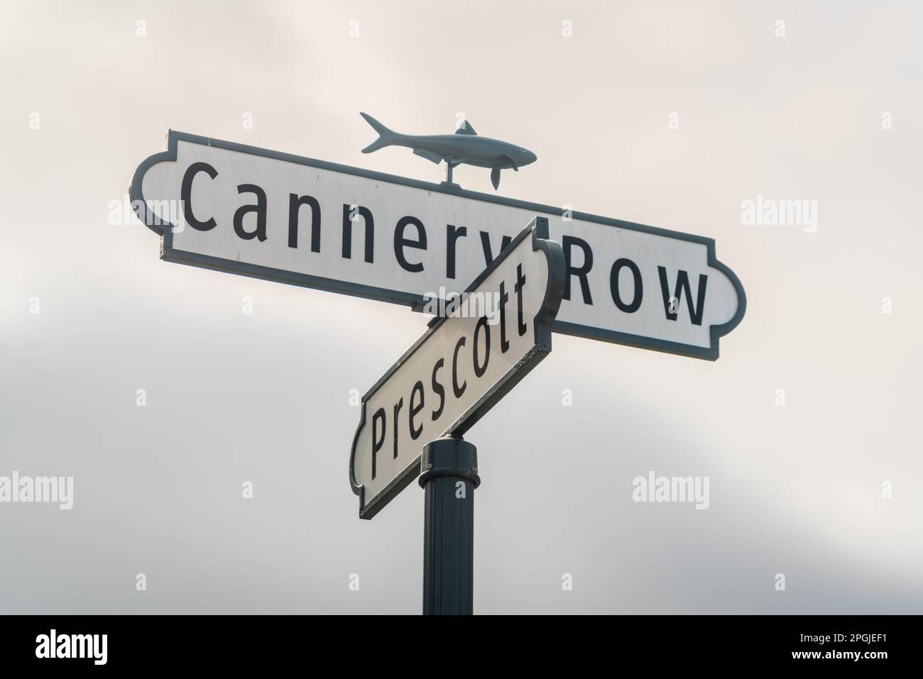 Historic Street Signs in Monterey California Stock Photo - Alamy