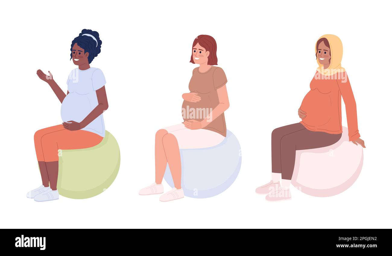 Pregnant labor birth ball hi-res stock photography and images - Alamy