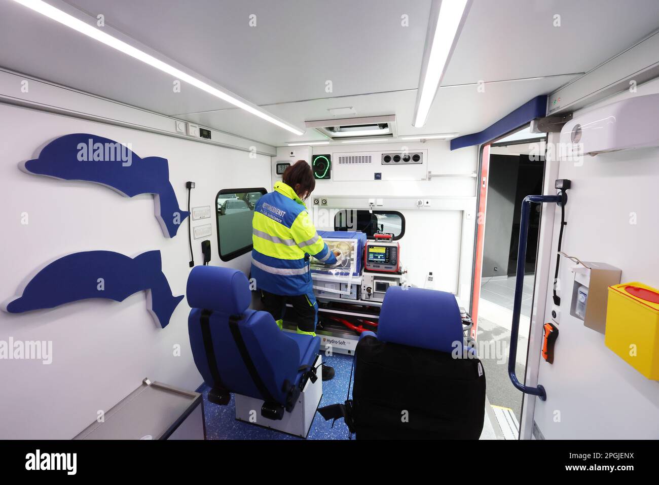 Jena, Germany. 23rd Mar, 2023. Emergency paramedic Britta Grunert ...