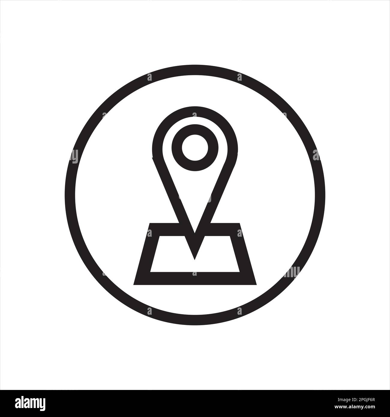 Map Icon Location Symbol Stock Photo - Alamy
