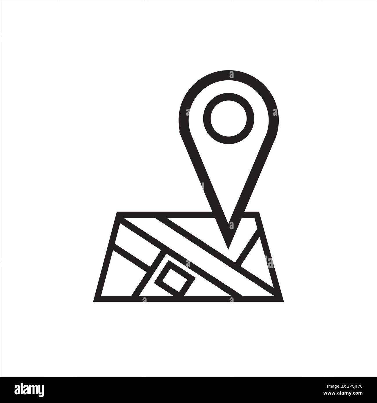 Map Icon Location Symbol Stock Photo - Alamy