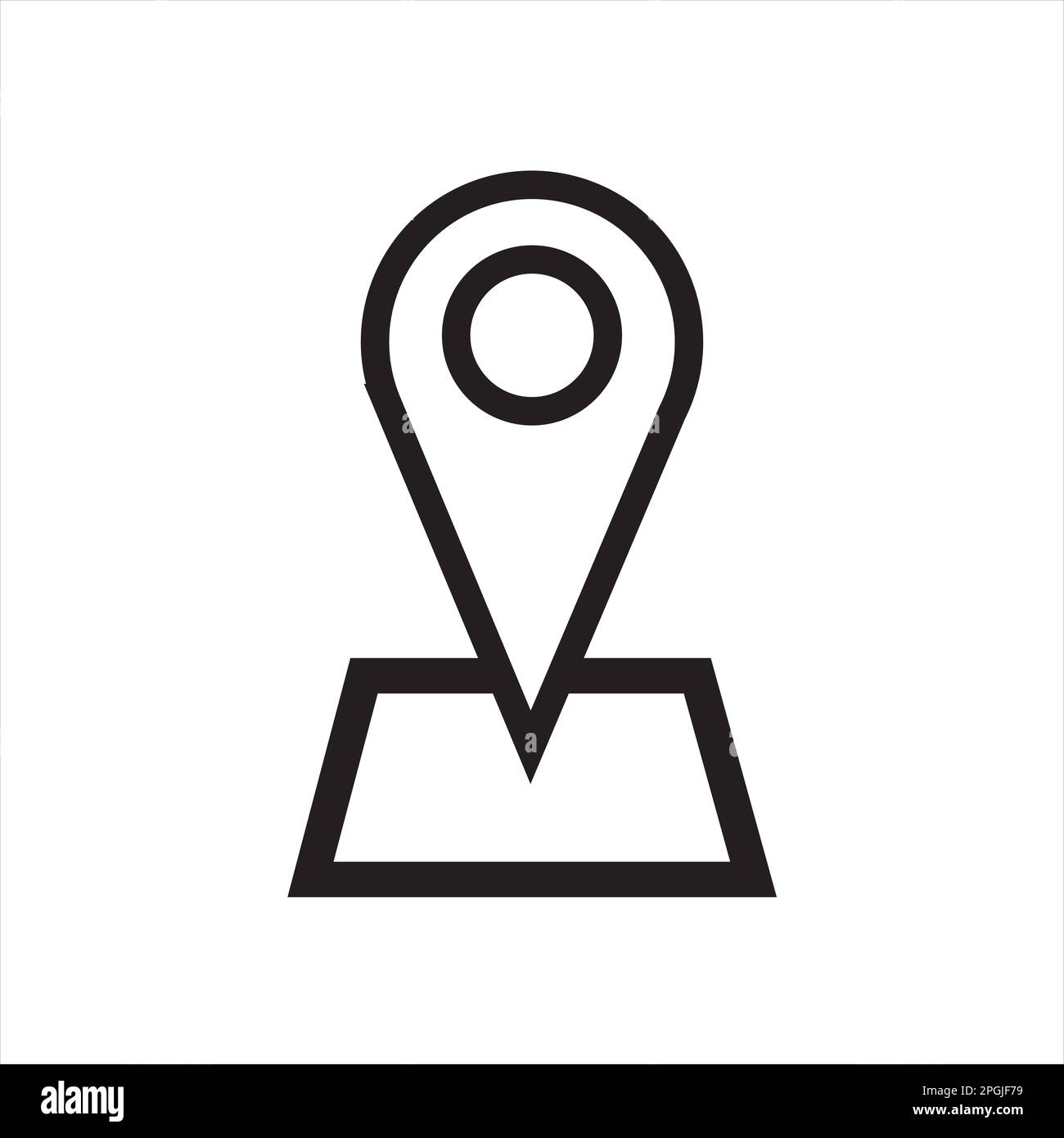 Map Icon Location Symbol Stock Photo - Alamy