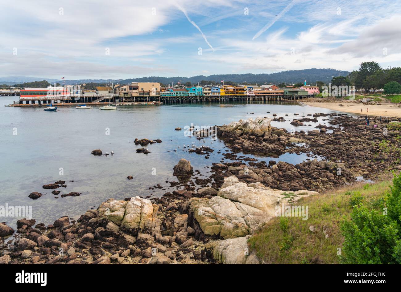 Famous Fisherman's Wharf in Monterey Stock Photo - Alamy