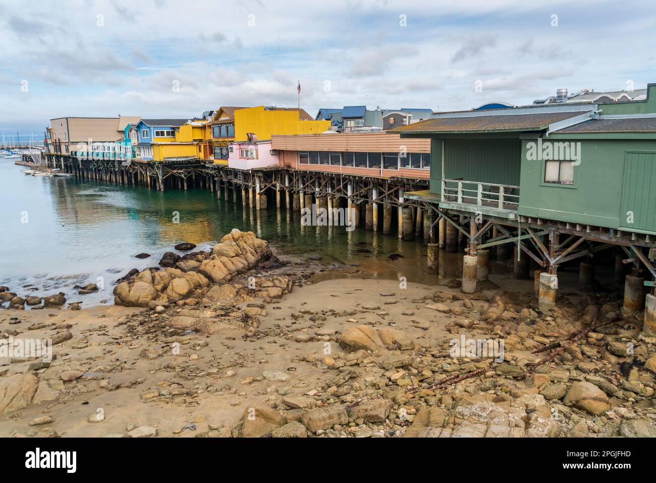 Famous Fisherman's Wharf in Monterey Stock Photo - Alamy