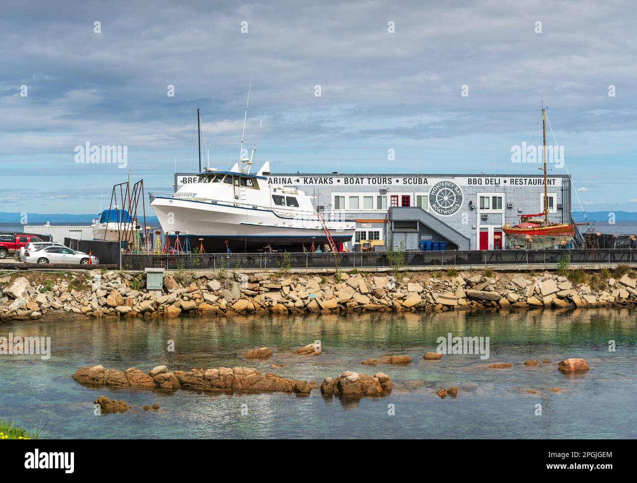 Famous Fisherman's Wharf in Monterey Stock Photo - Alamy