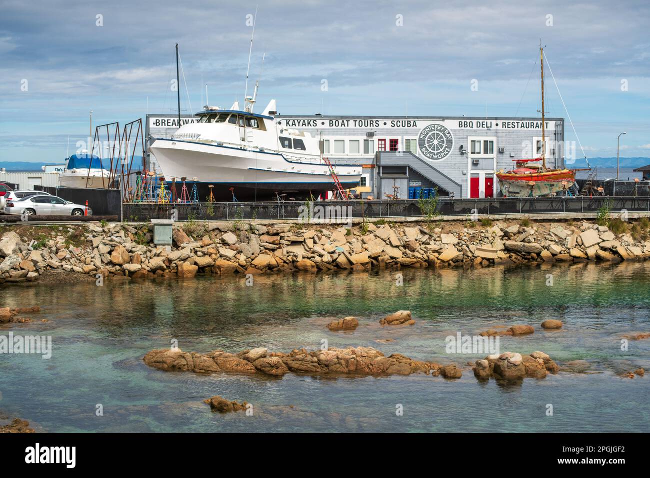 Famous Fisherman's Wharf in Monterey Stock Photo - Alamy