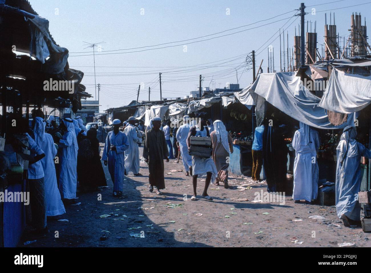 Ras Al Khaimah UAE 1976 – market at Ras Al Khaimah on the Arabian Gulf ...
