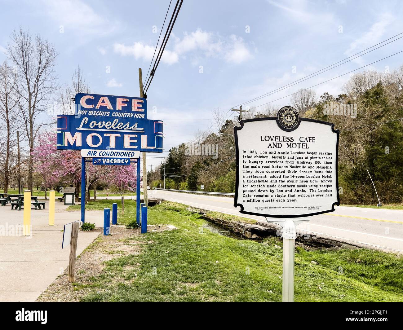 The Loveless Café is a local Southern café that's been open since 1951 ...