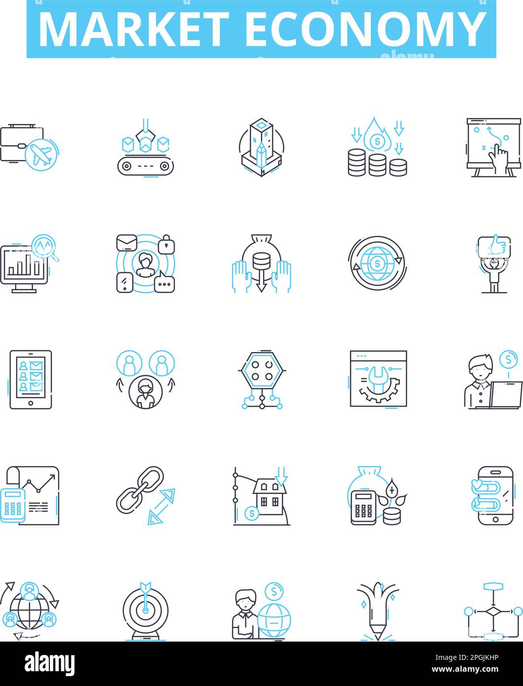 Free Market Economy Symbol