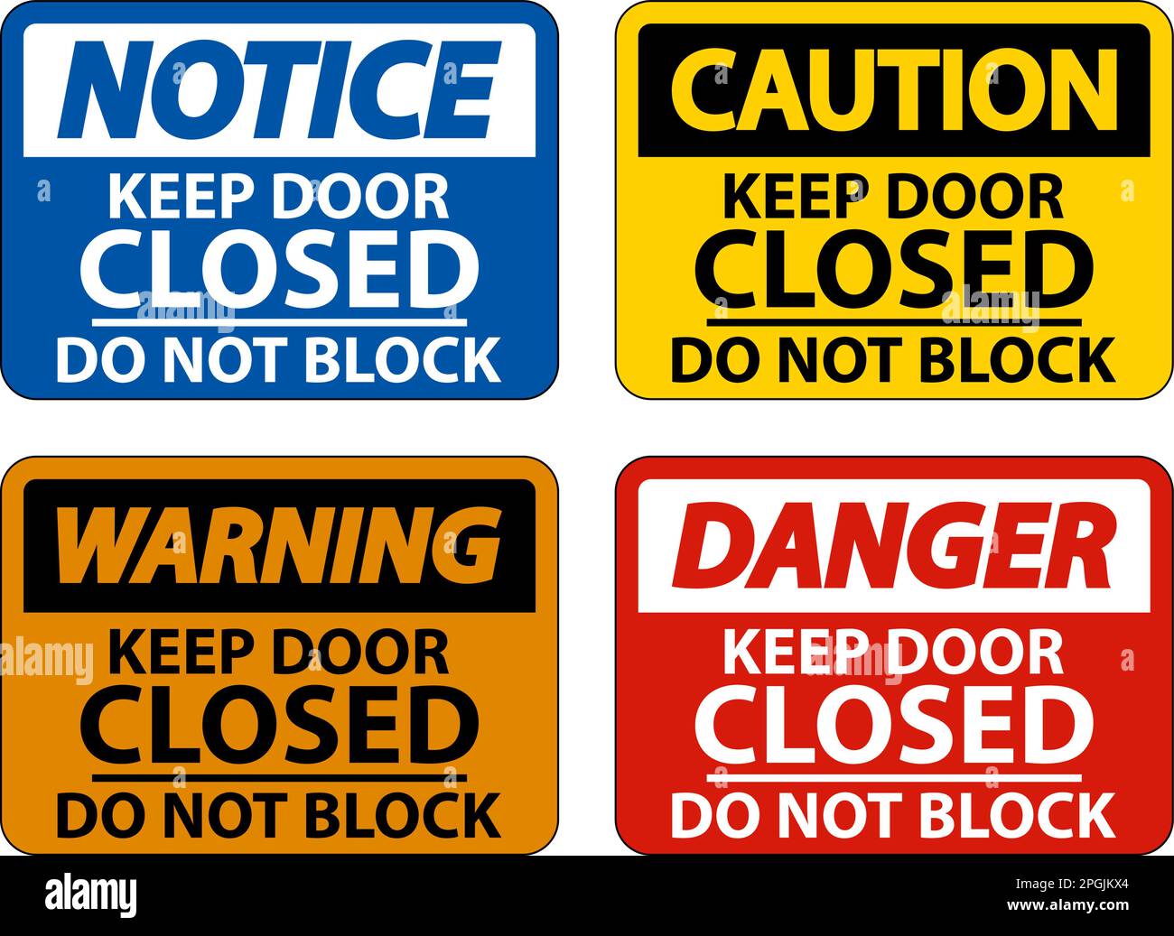 No entry sign on barrier Stock Vector Images - Alamy