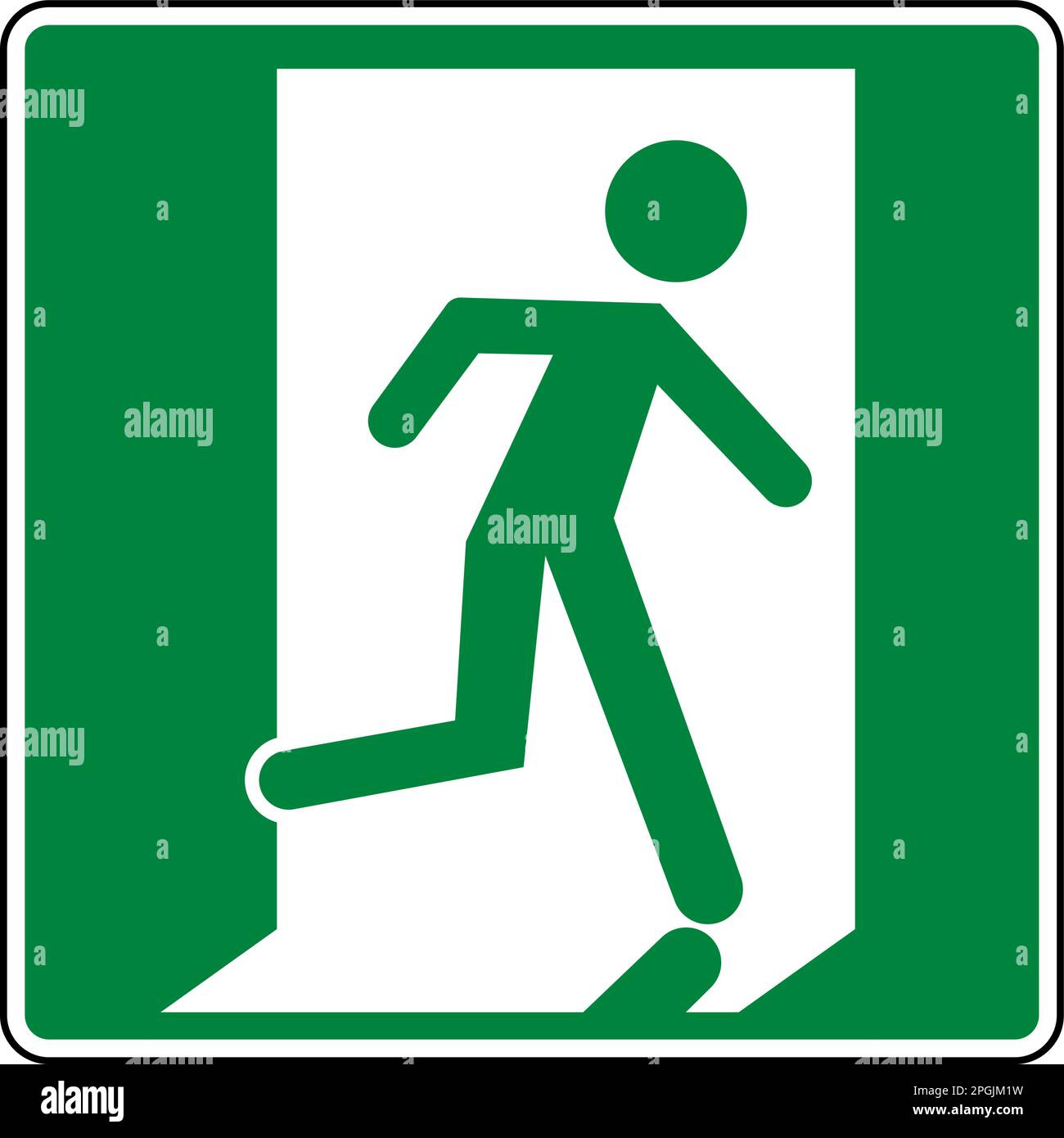 Emergency Exit Symbol (Right) Sign Stock Vector Image & Art - Alamy