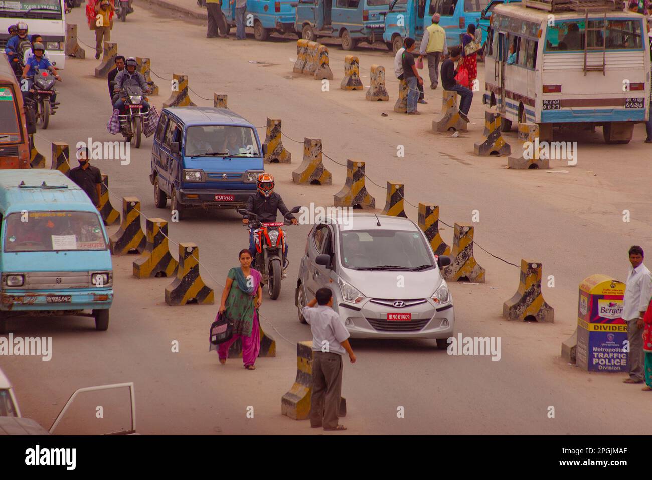 Nepalese traffic jam on hi-res stock photography and images - Alamy