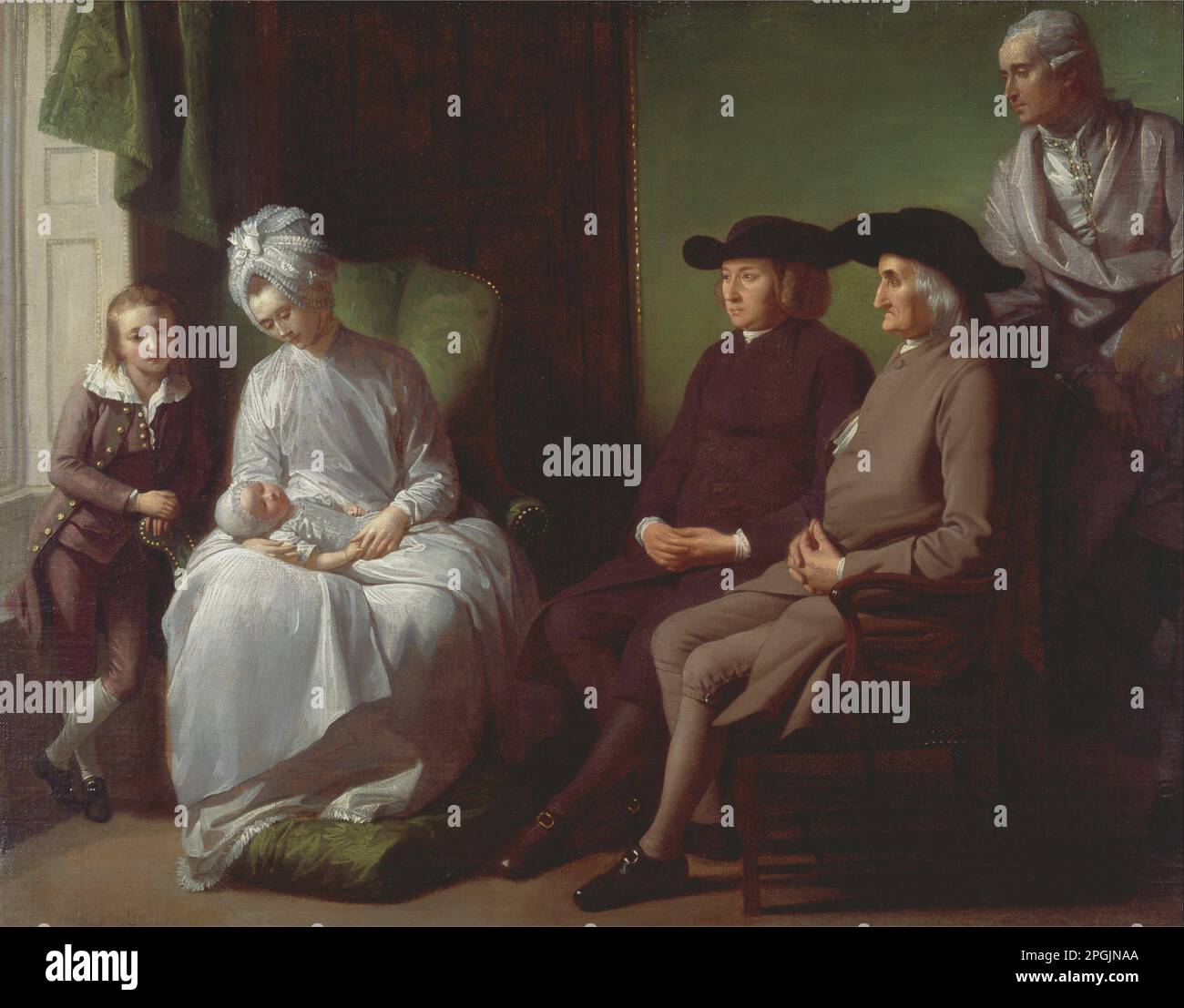 The Artist and His Family circa 1772 by Benjamin West Stock Photo - Alamy