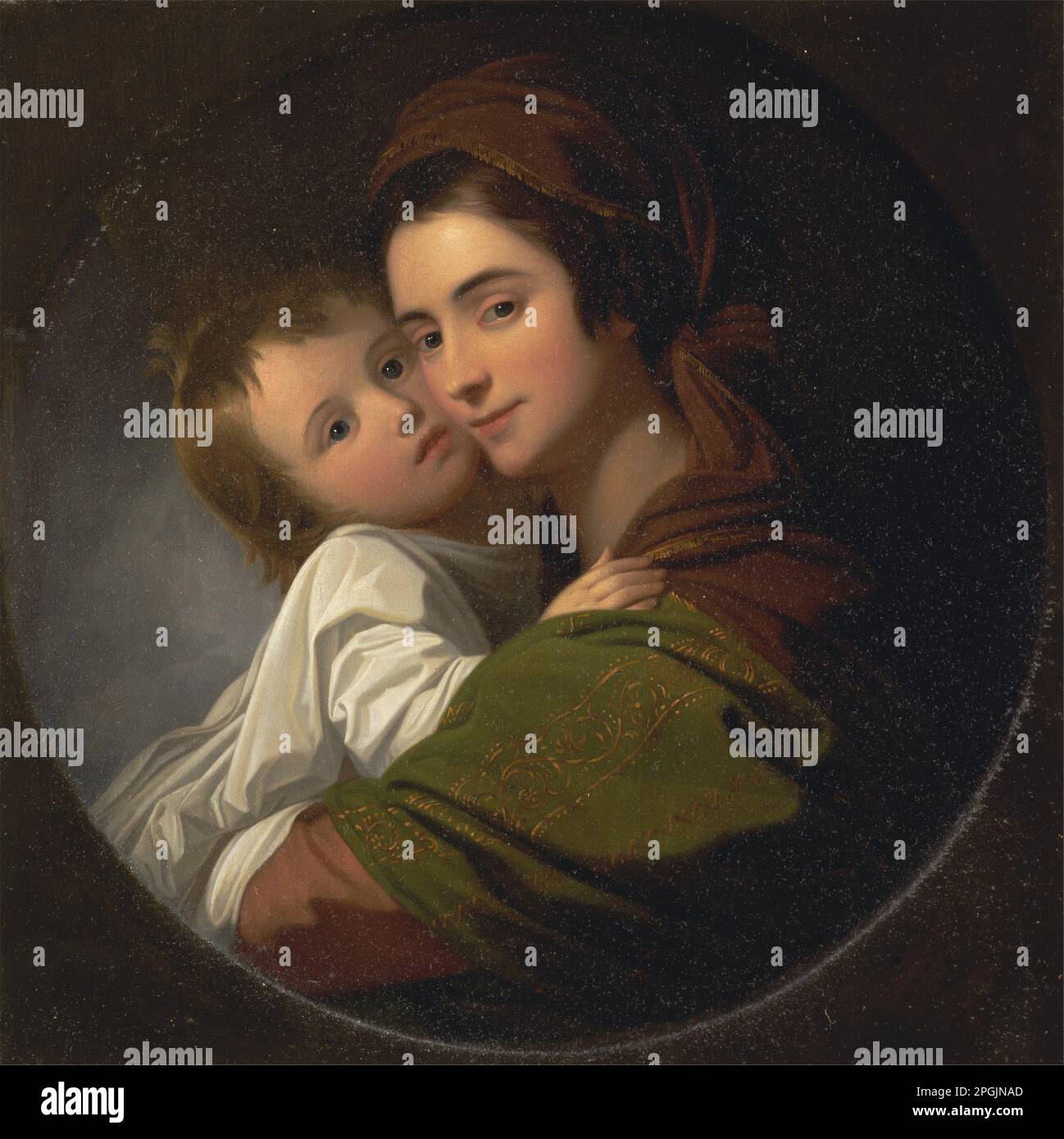 The Artist's Wife Elizabeth and Their Son Raphael circa 1773 by ...