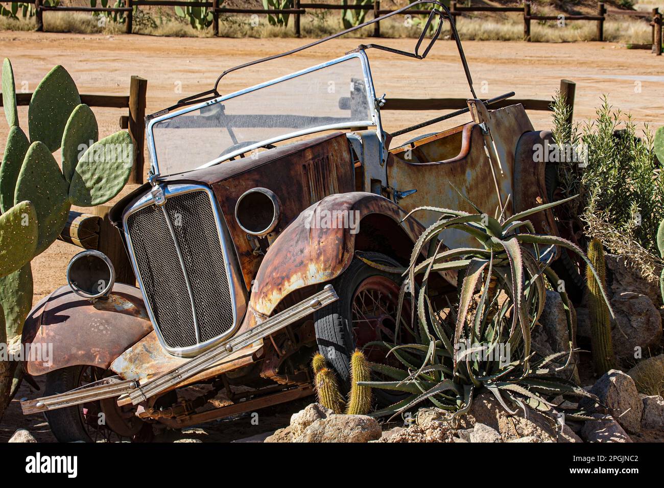 The old car of Solitaire in Namibia Stock Photo - Alamy