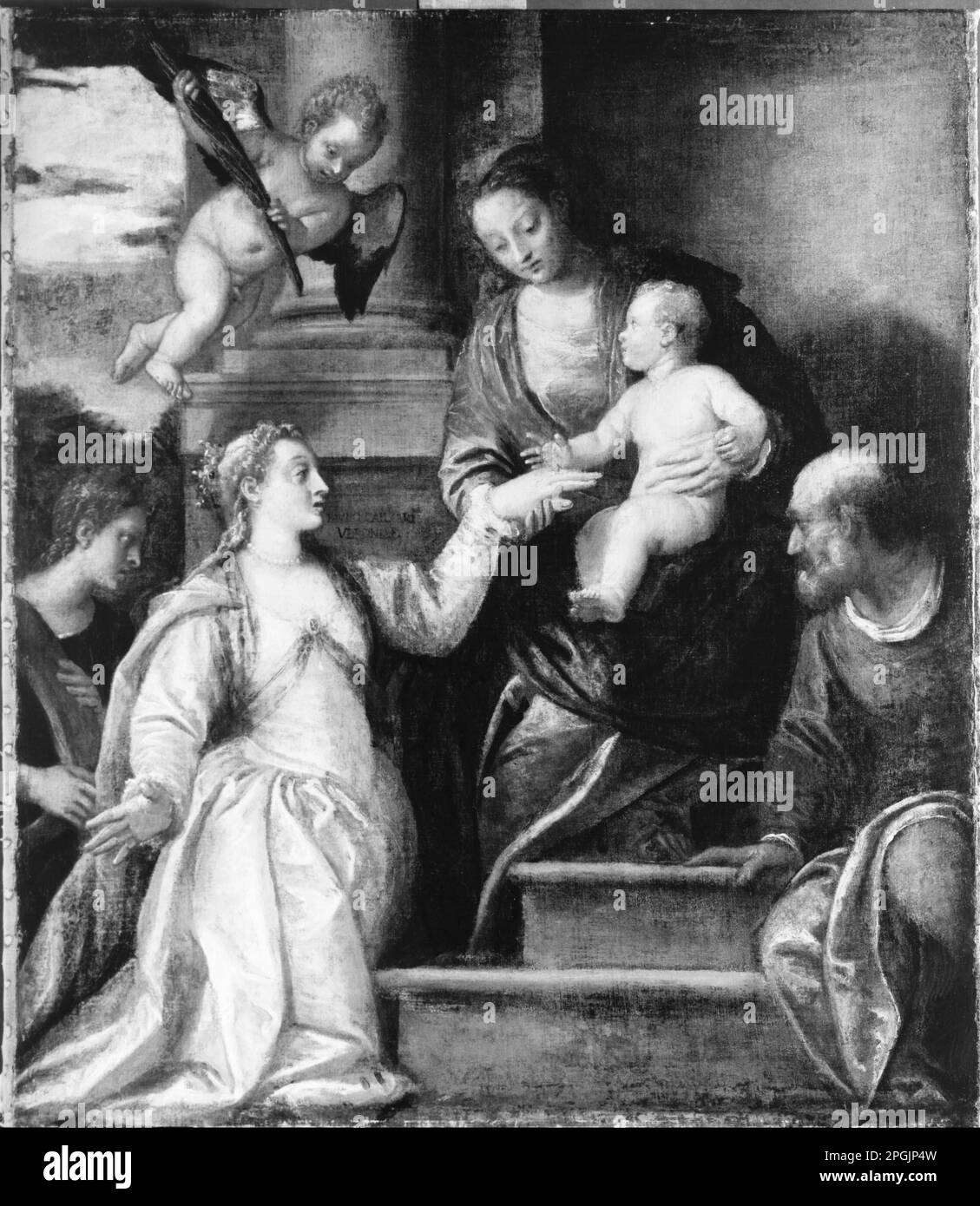 The Mystic Marriage of St Catherine turn of the 16/17th century by ...