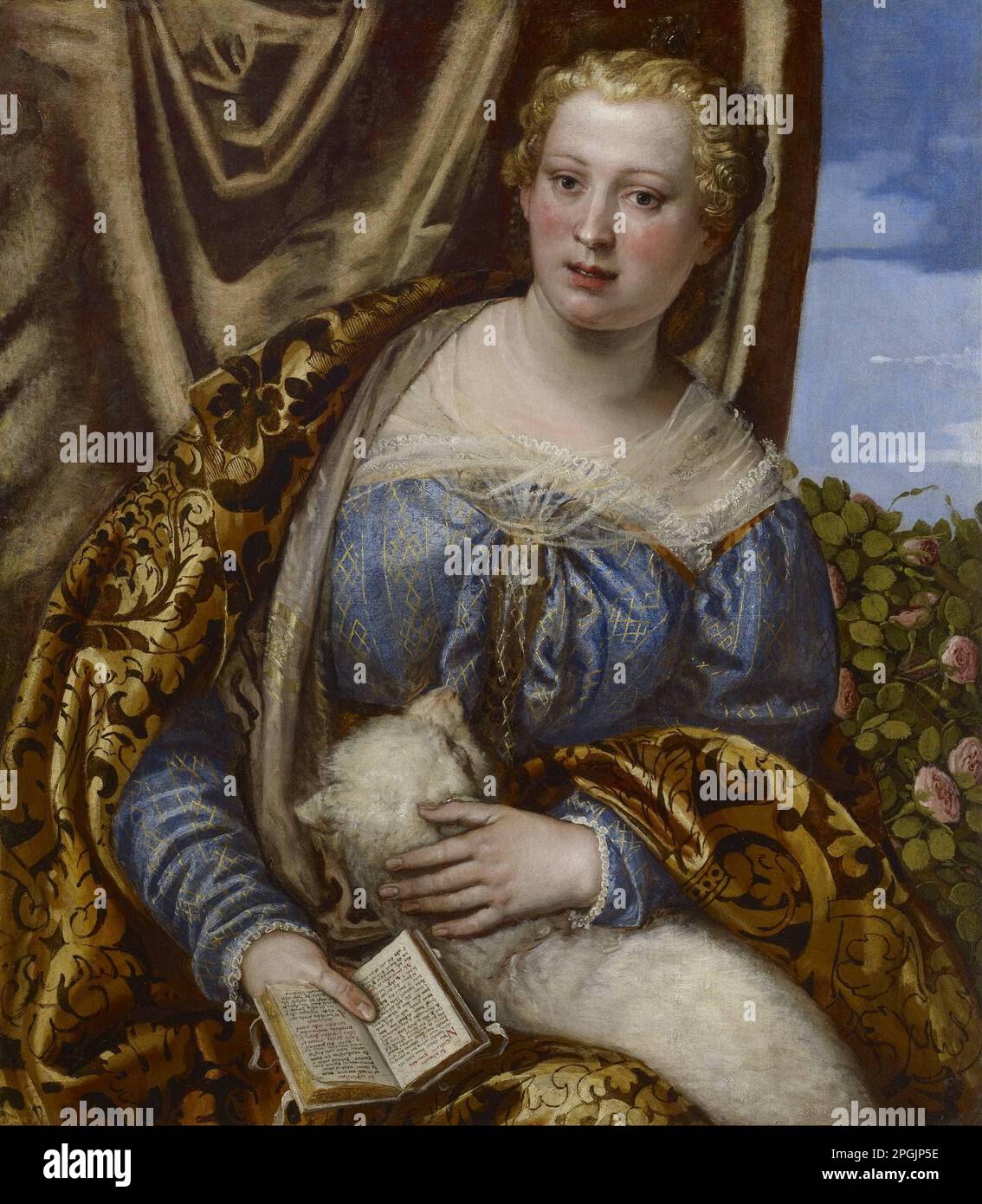 Portrait of a Lady as Saint Agnes 1580s by Paolo Veronese Stock Photo ...