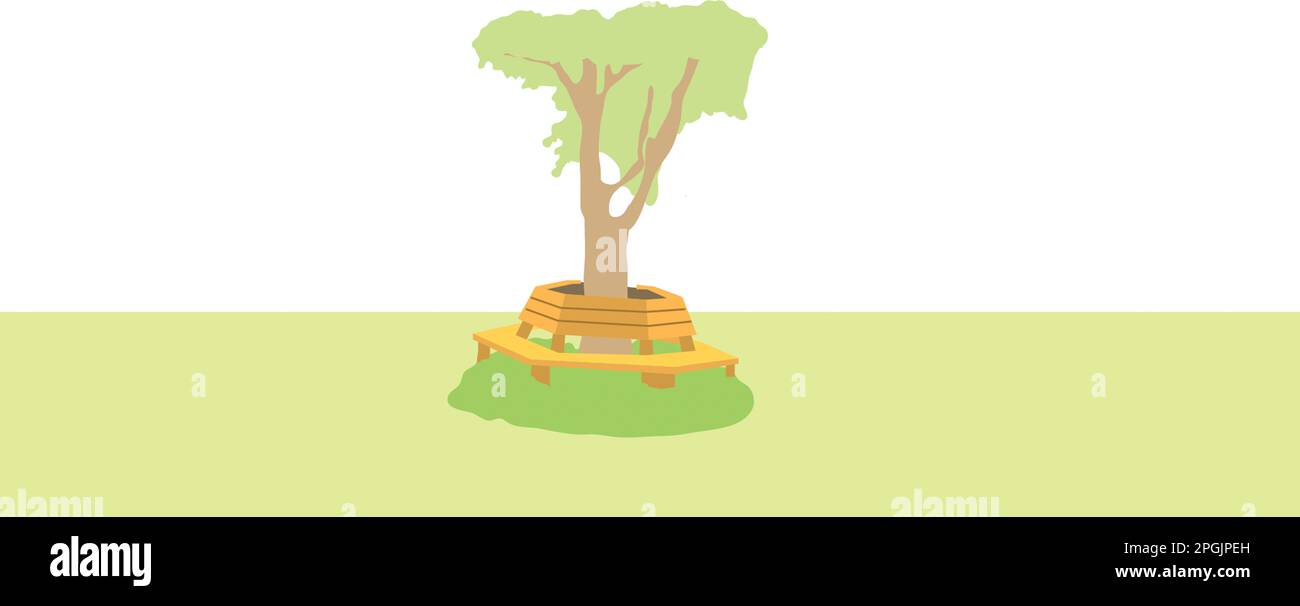 Tree surround bench hi-res stock photography and images - Alamy