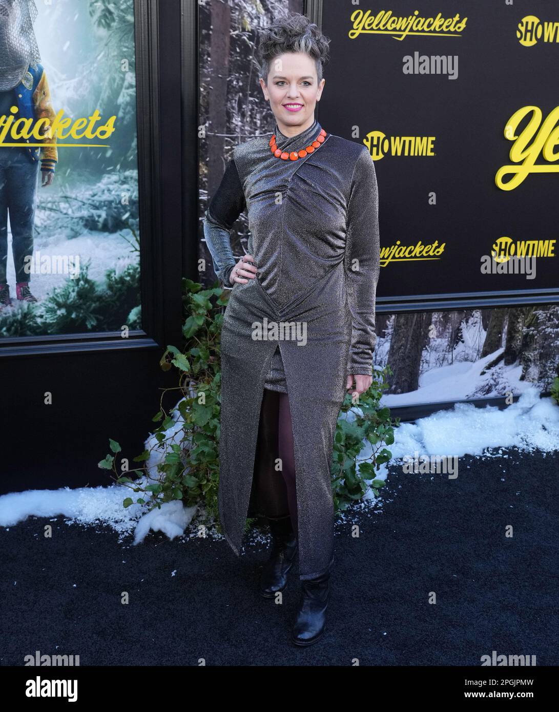 Ameni Rozsa arrives at the Showtime's YELLOWJACKETS Season 2 World ...