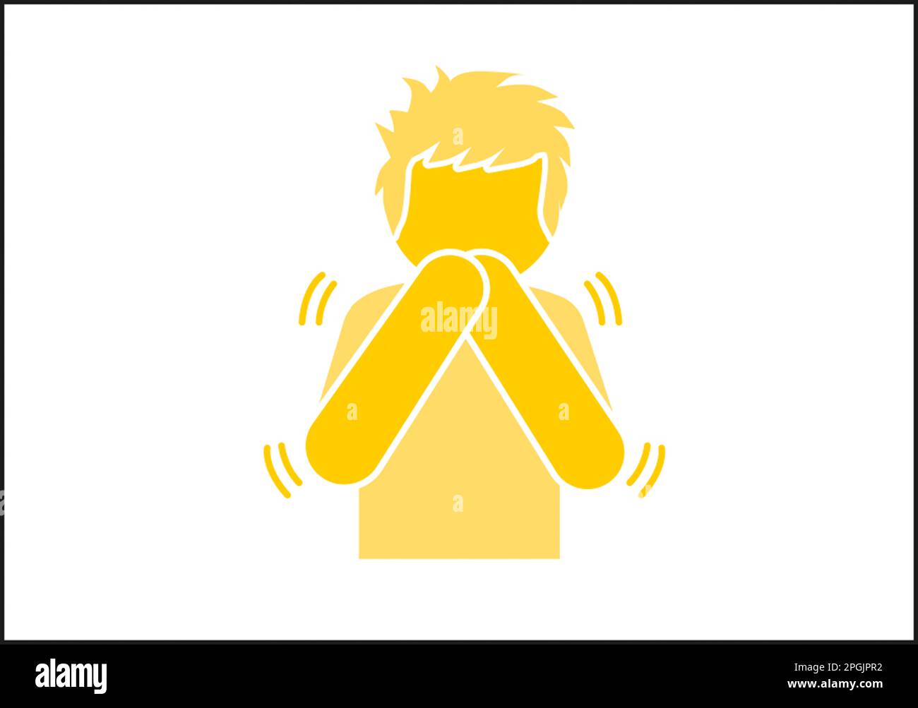 Nervous boy illustration hi-res stock photography and images - Alamy