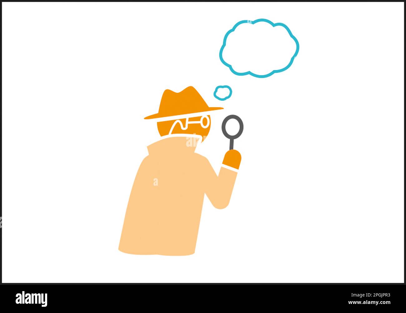 Sleuth detective illustration hi-res stock photography and images - Alamy