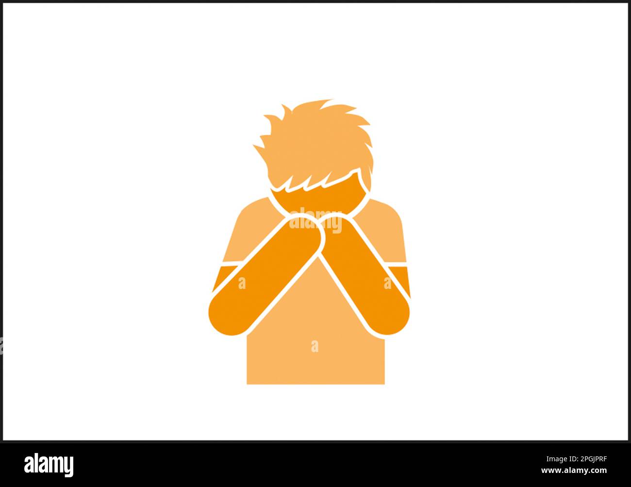 Sad person covering face Stock Photo - Alamy