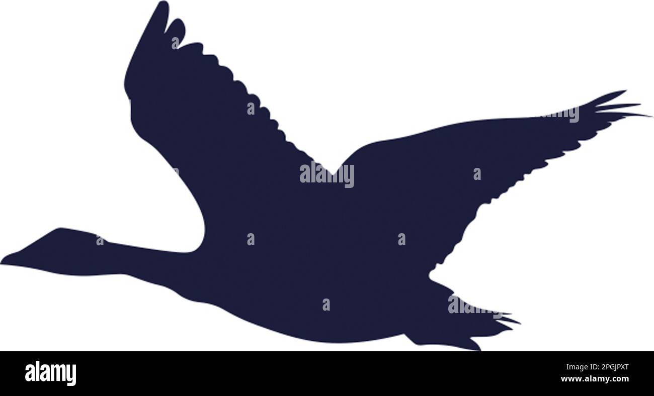 Landing Goose Silhouette