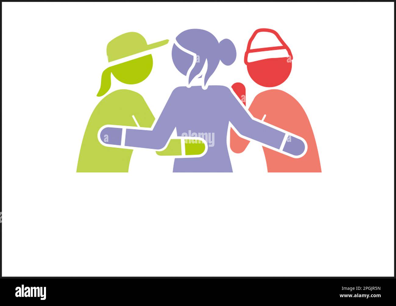 Three people talking Stock Photo - Alamy