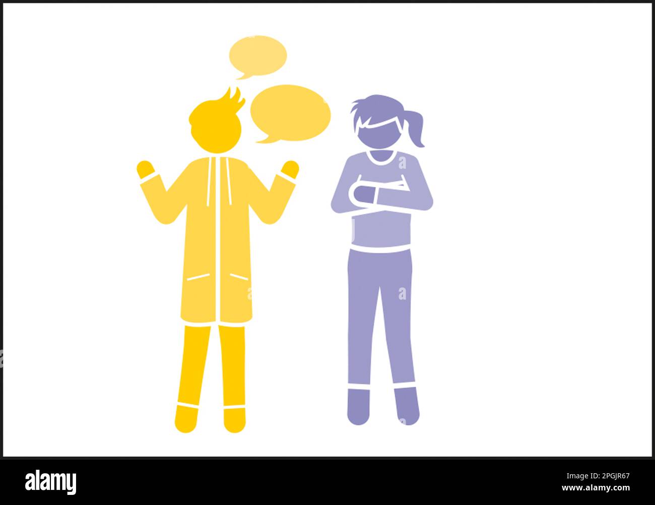 Two people having a conversation Stock Photo - Alamy