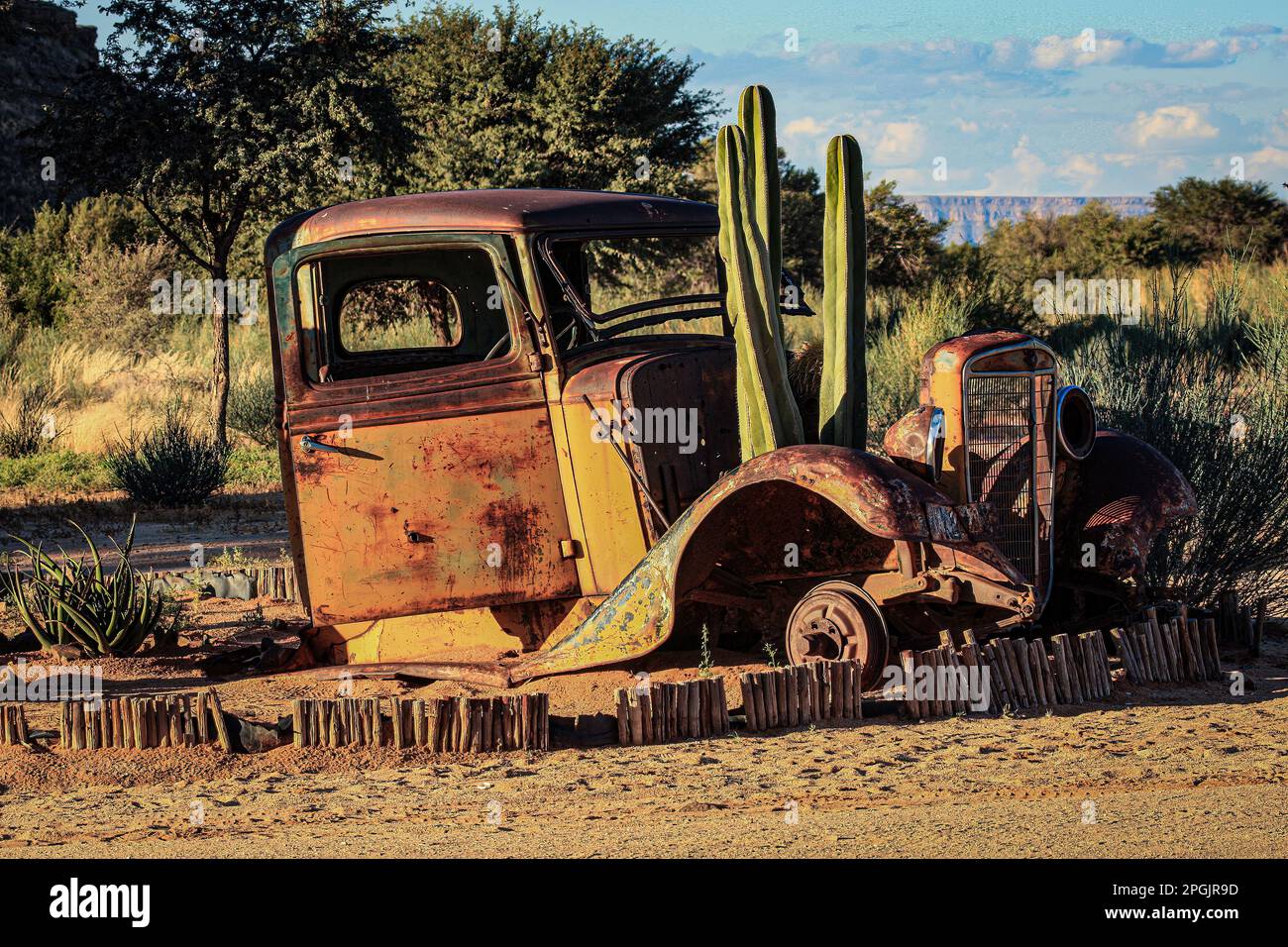 The old car of Solitaire in Namibia Stock Photo - Alamy