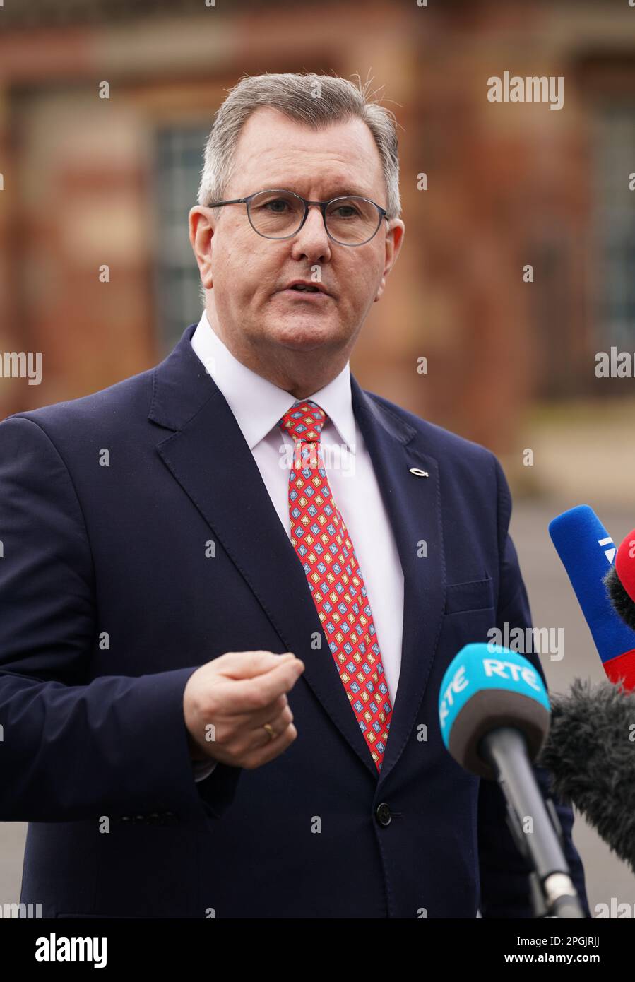 Chris heaton harris jeffrey donaldson hi-res stock photography and ...