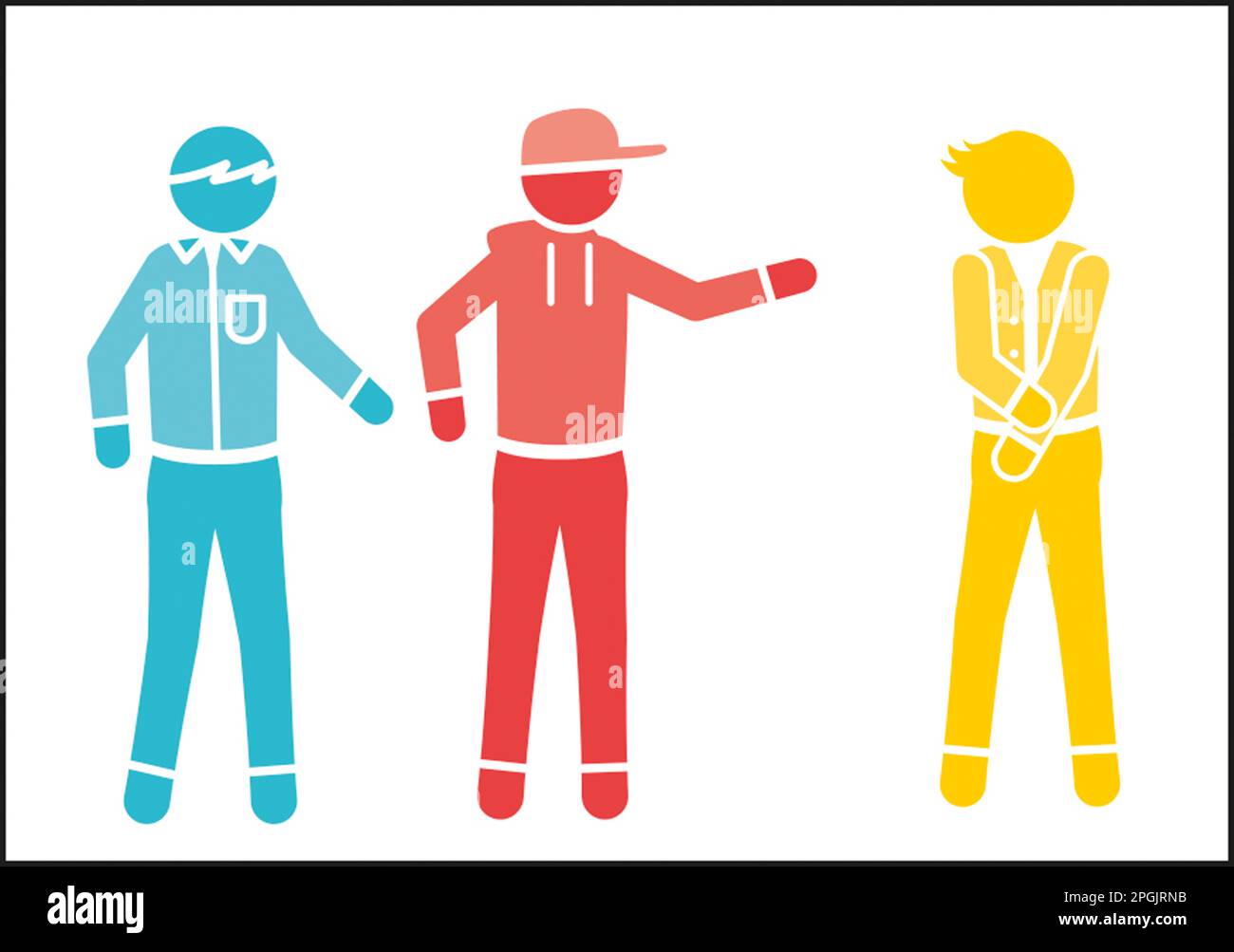 Two boys bullying another Stock Photo - Alamy