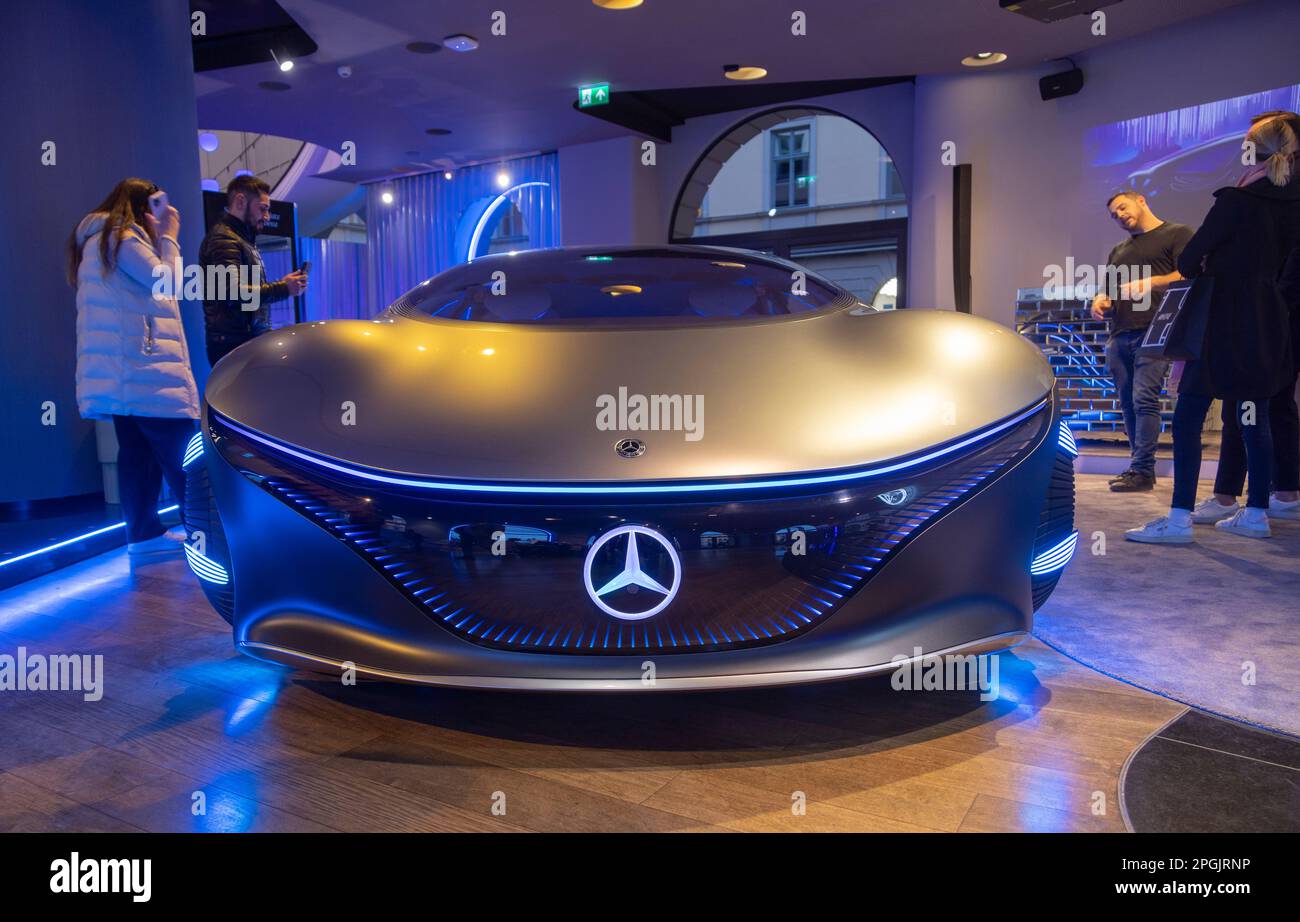 Mercedes Benz VISION AVTR concept vehicle, Studio Odeonsplatz, Munich ...